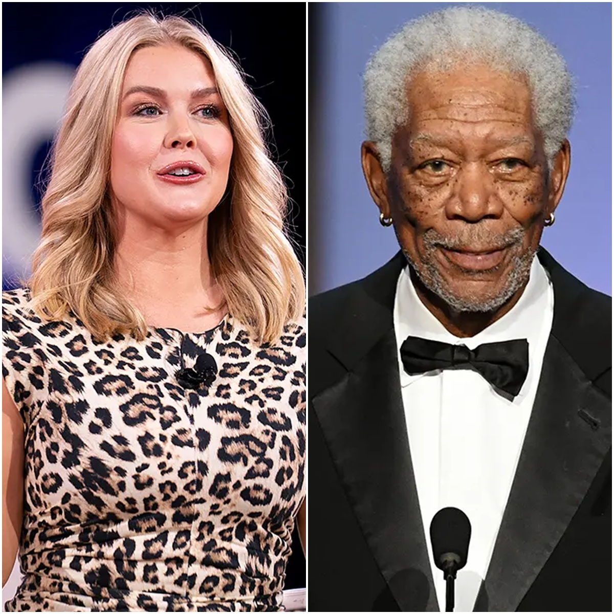 Karoline Leavitt was mercilessly lectured by Morgan Freeman on the ...